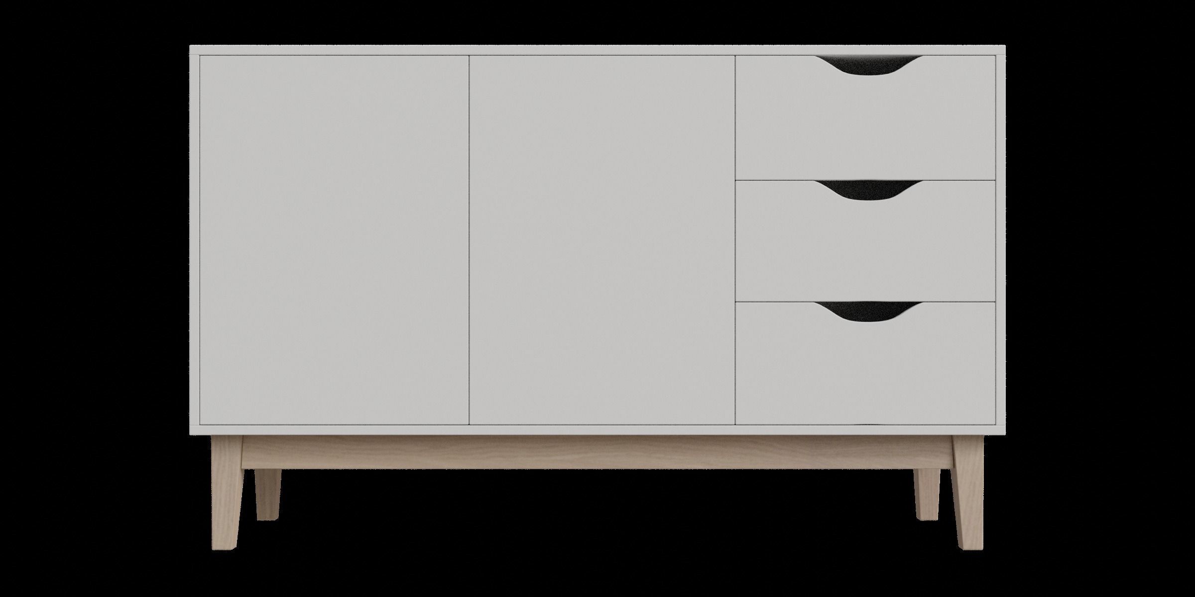 White Buffet Unit 3D model | CGTrader