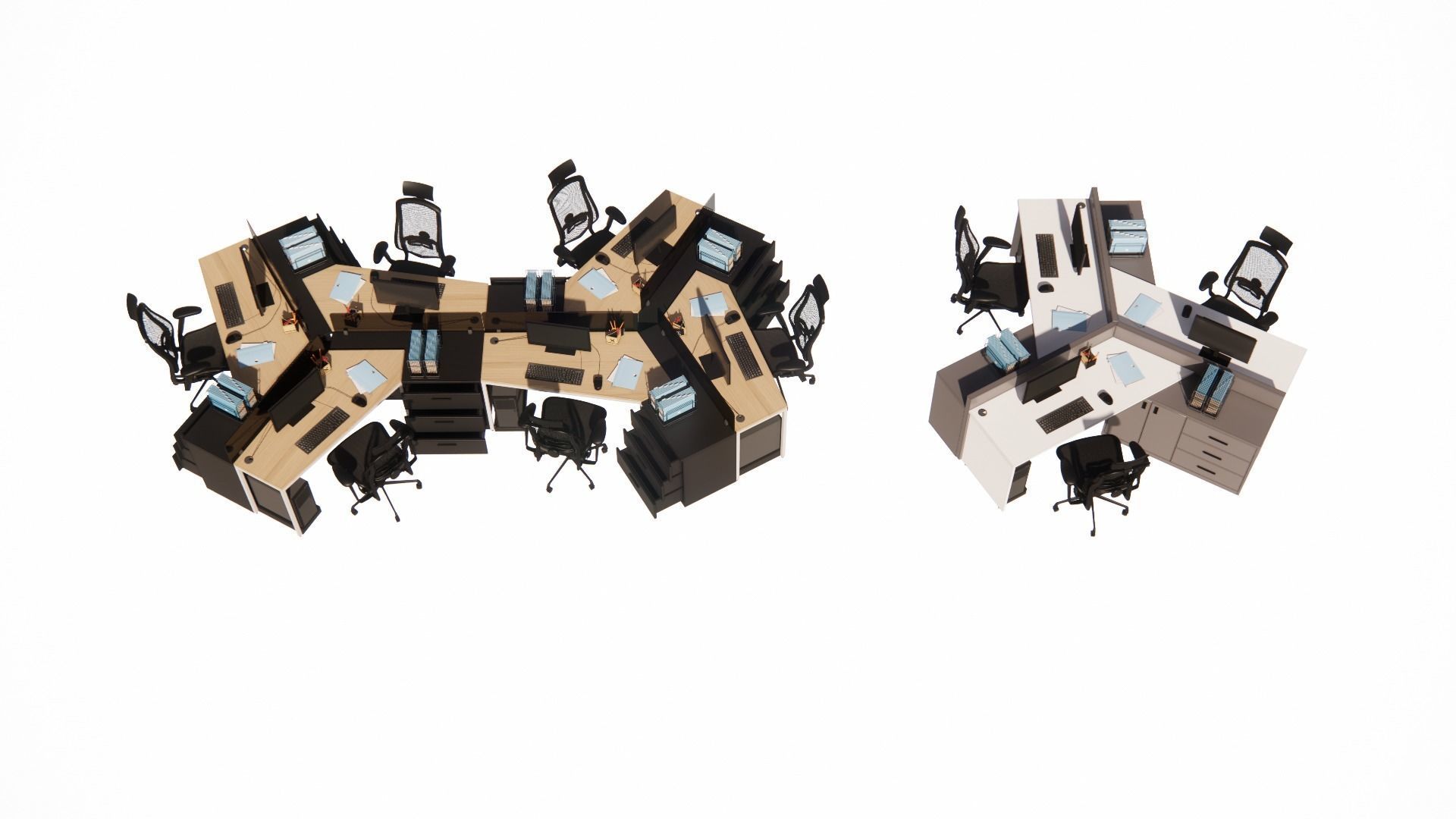 3D model Modular Office Workstation desk Tables 3D model | CGTrader