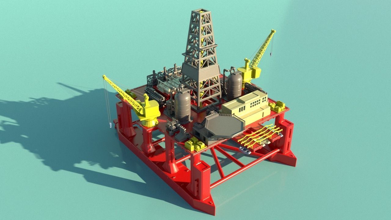 oilplatform for 3Dprint 3D model 3D printable | CGTrader