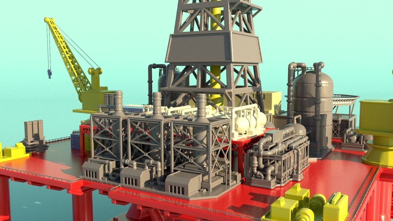 oilplatform for 3Dprint 3D model 3D printable | CGTrader