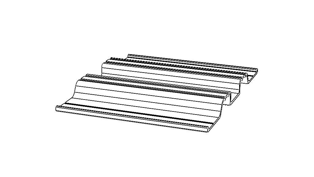 3D model Aluminum Extruded Truck or Trailer Deck Plank MOD AL-041ap VR ...