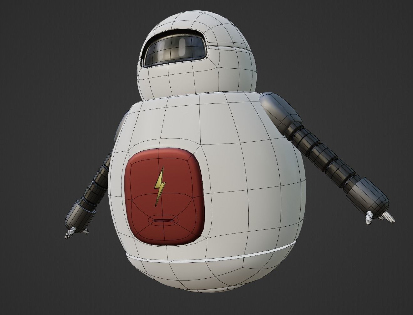 Floating Robot 3D model rigged | CGTrader