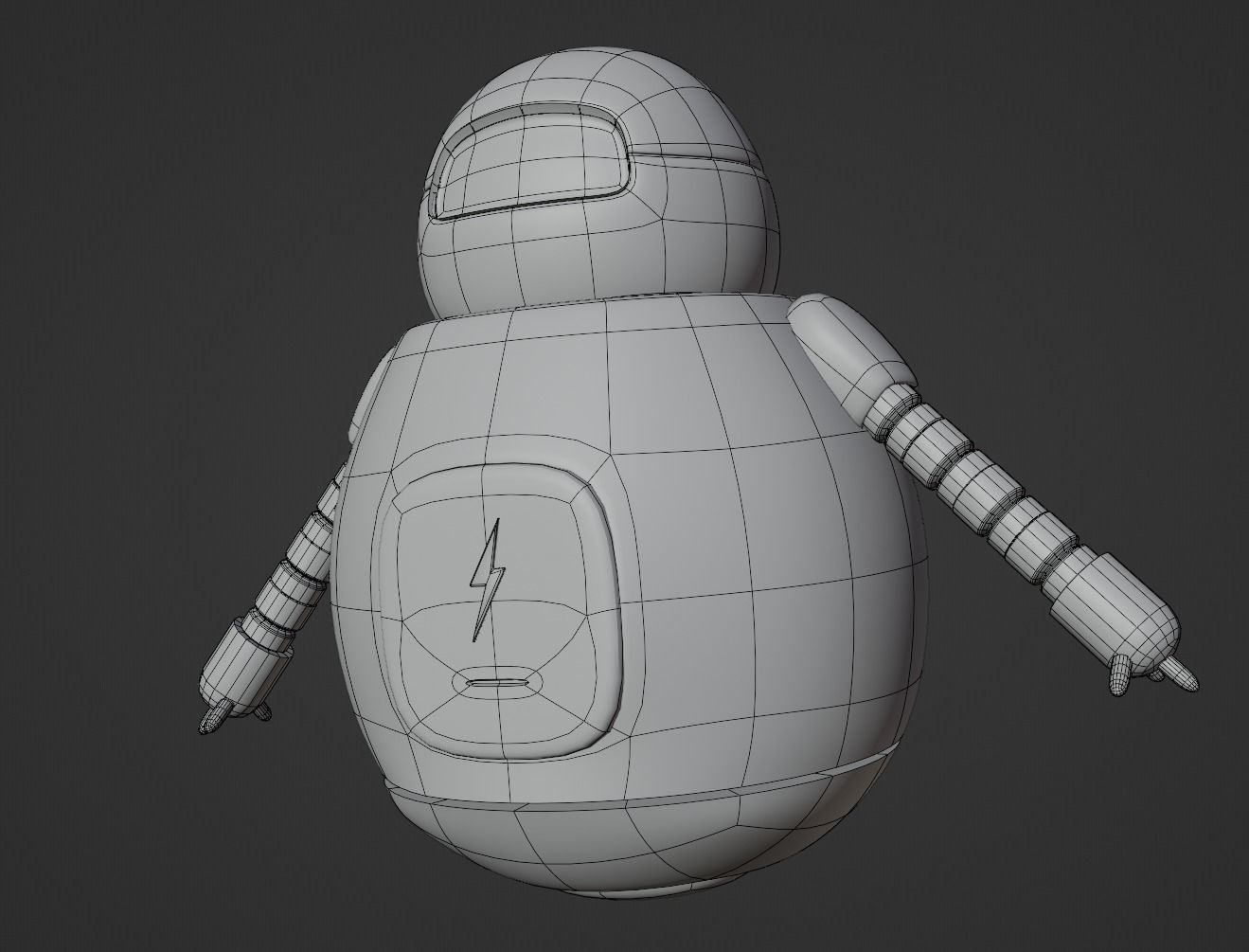 Floating Robot 3D model rigged | CGTrader