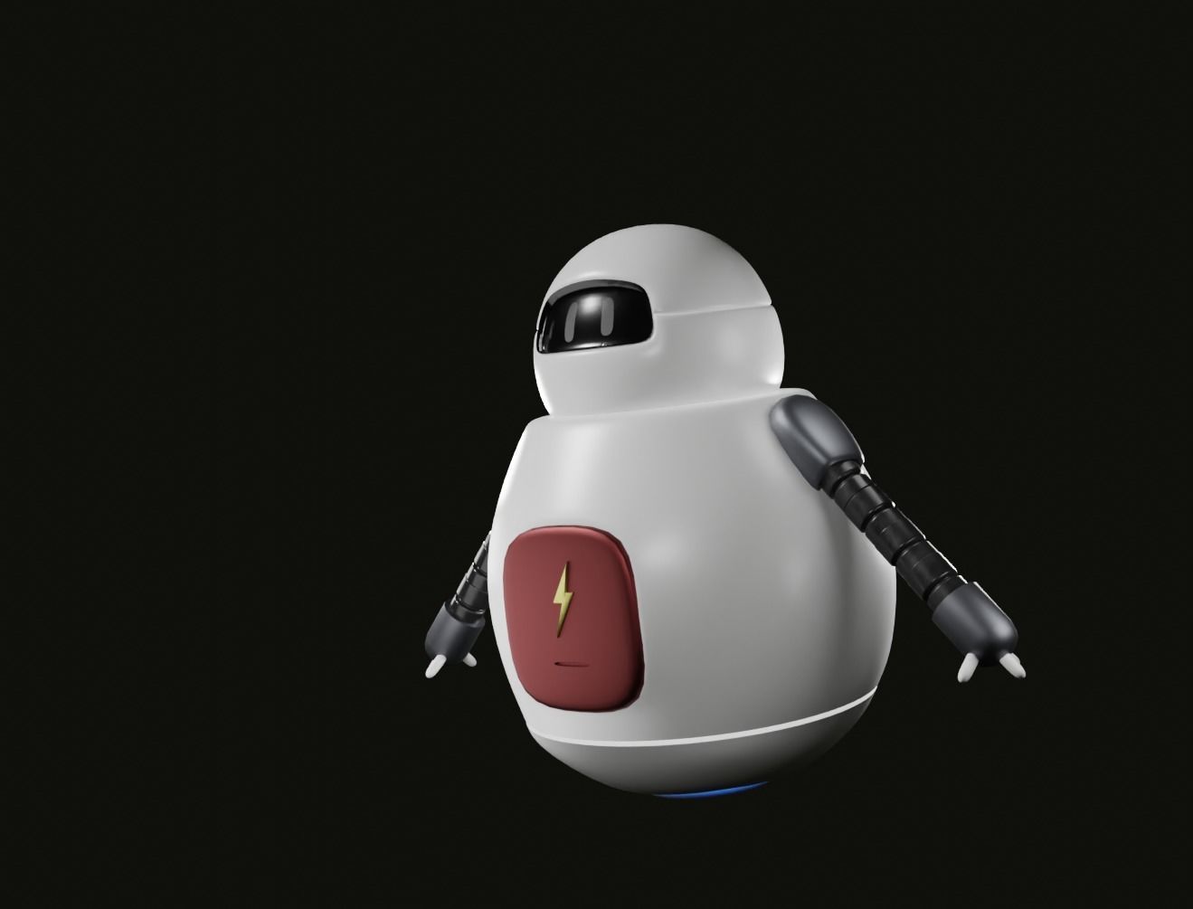 Floating Robot 3D model rigged | CGTrader