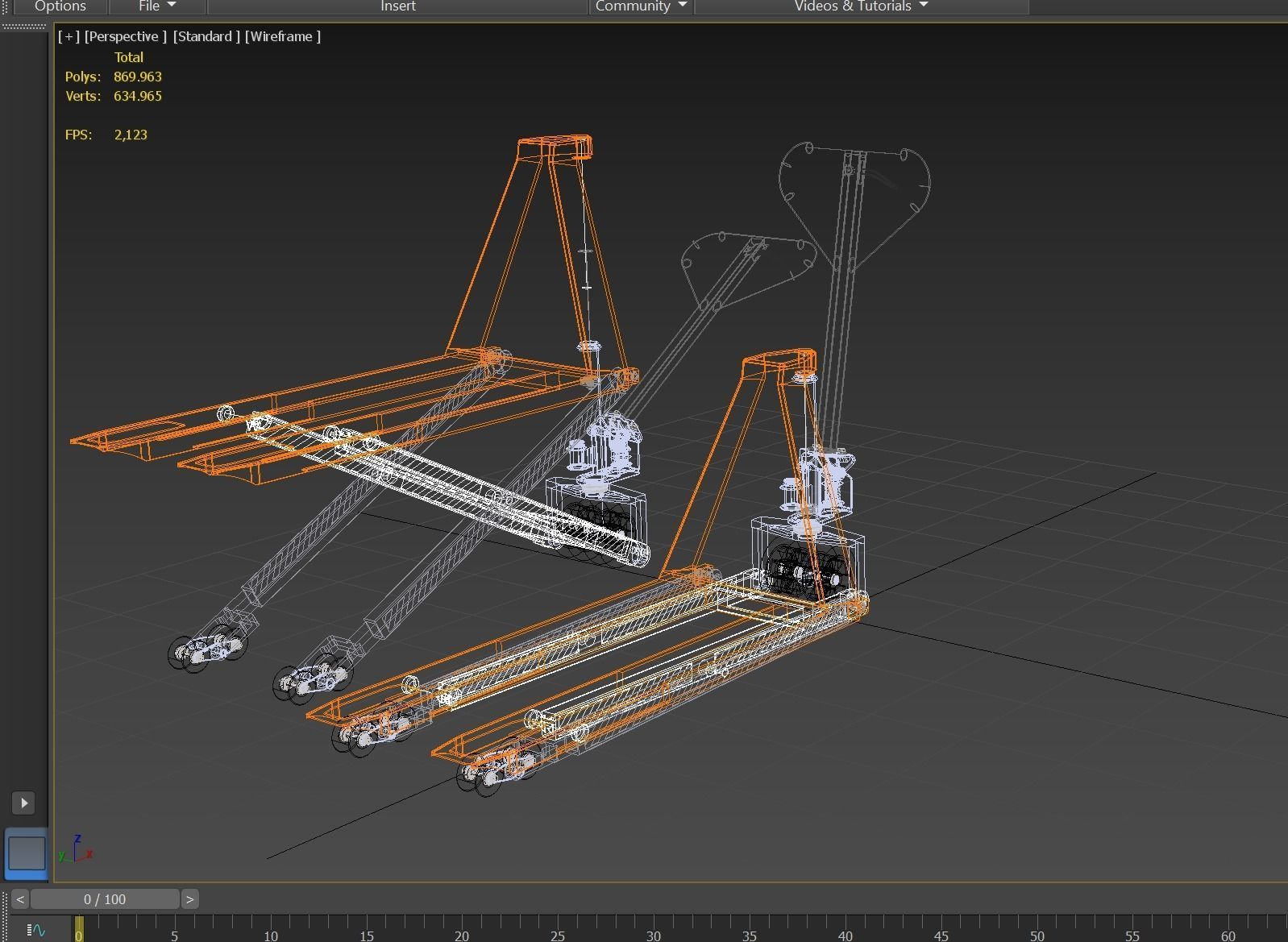 HAND PALLET TRUCK JACK PUMP JIGGER FORKLIFT 3D model | CGTrader