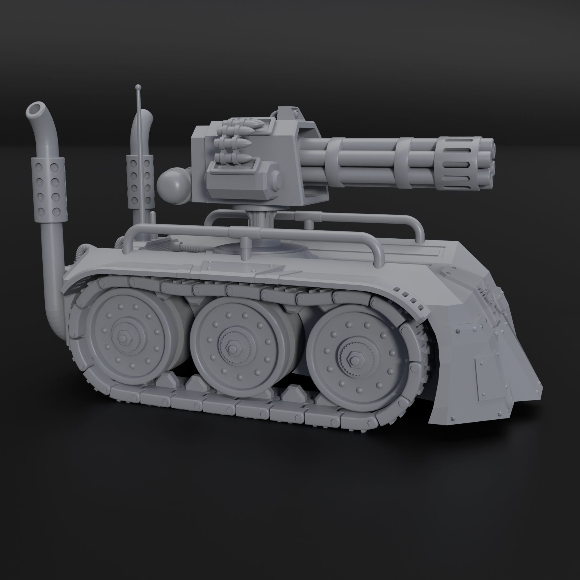 drone sentry gun with satellite station 3D model 3D printable | CGTrader