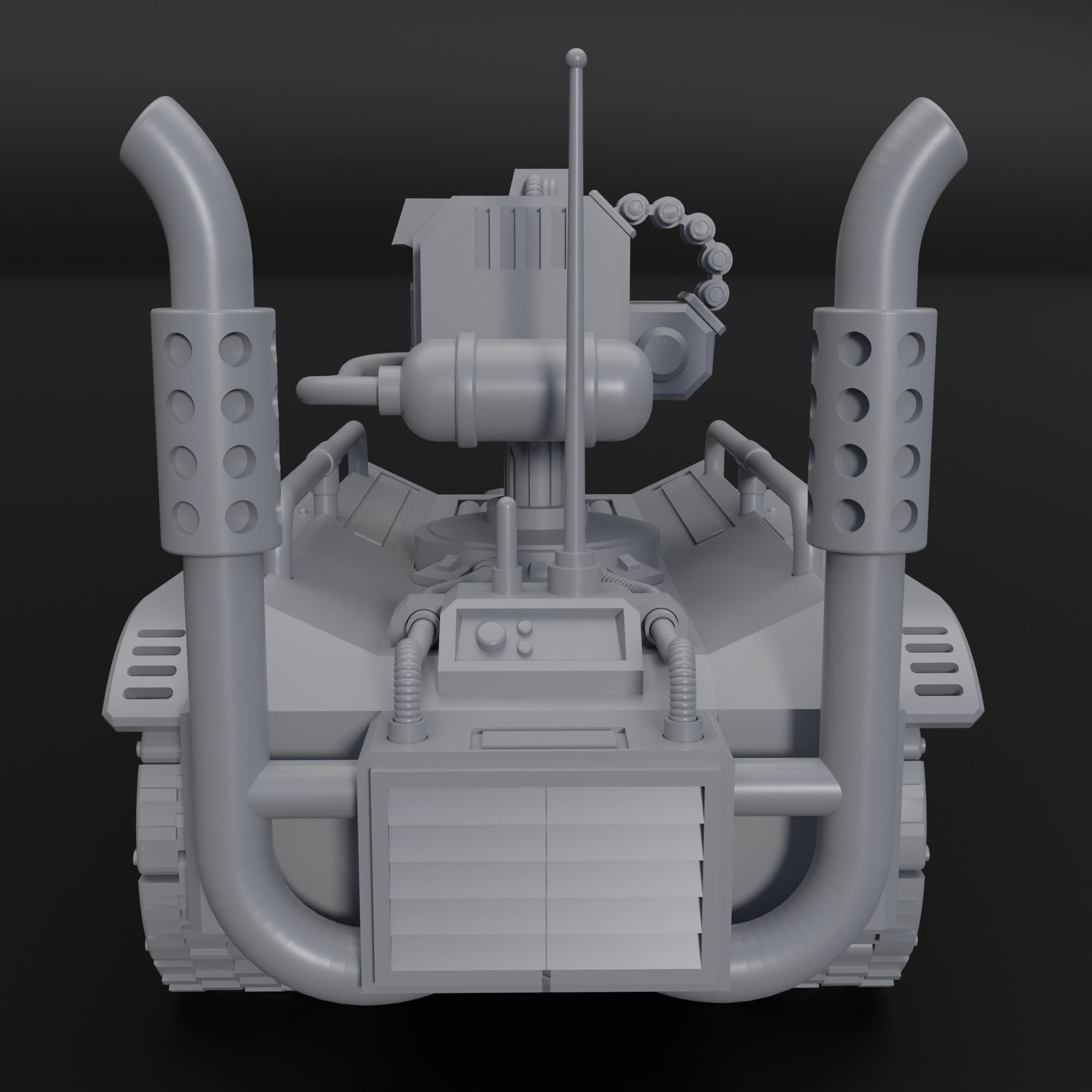 drone sentry gun with satellite station 3D model 3D printable | CGTrader