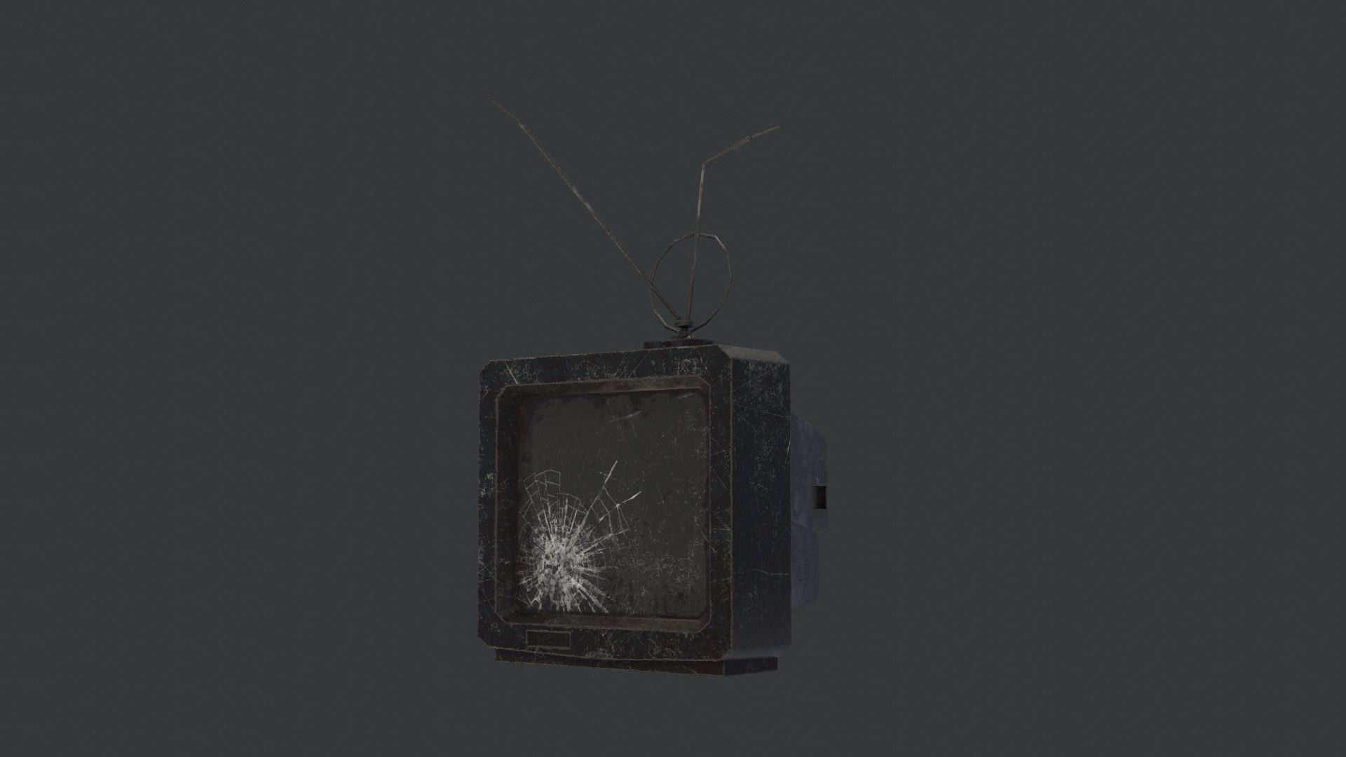 3D model Old TV With Broken Screen VR / AR / low-poly | CGTrader