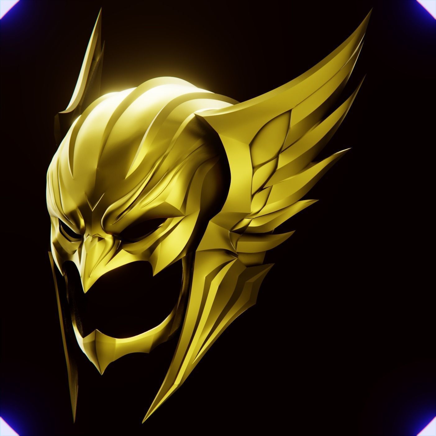 HAWKMAN MASK V2 INSPIRED IN COMICS AND BLACK ADAM MOVIE 3D model 3D ...