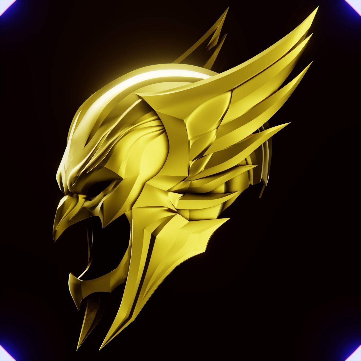 HAWKMAN MASK V2 INSPIRED IN COMICS AND BLACK ADAM MOVIE 3D model 3D ...