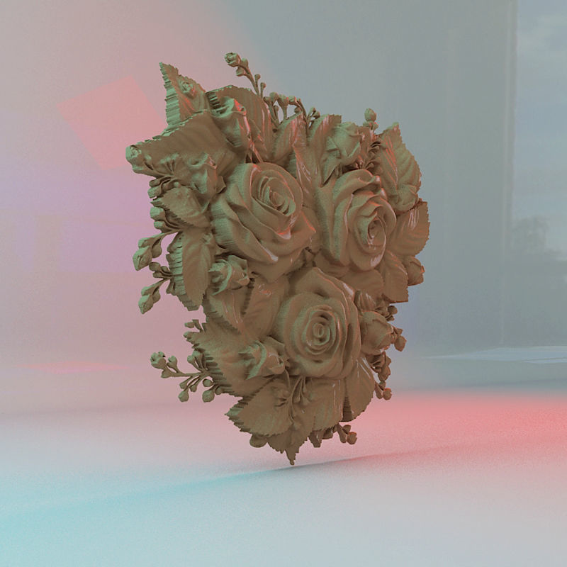 Flower pattern 3D STL Model for Cnc users 3D print model 3D model 3D ...