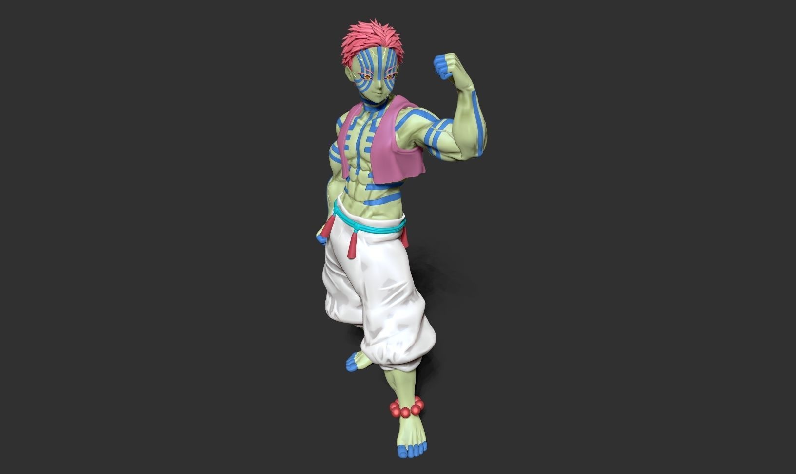 Akaza - Demon Slayer Fan art 3D model 3D printable | CGTrader