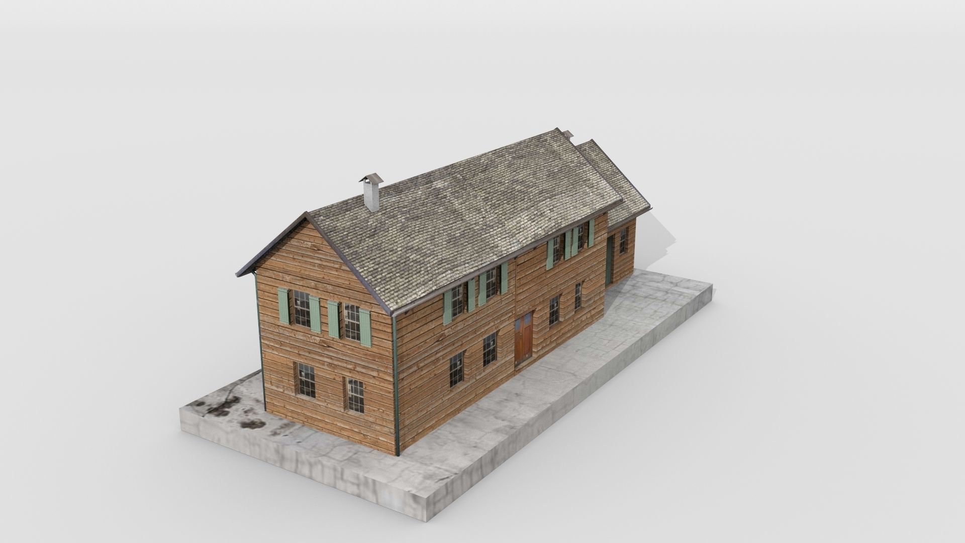 3D model Swiss rural railway station VR / AR / low-poly | CGTrader