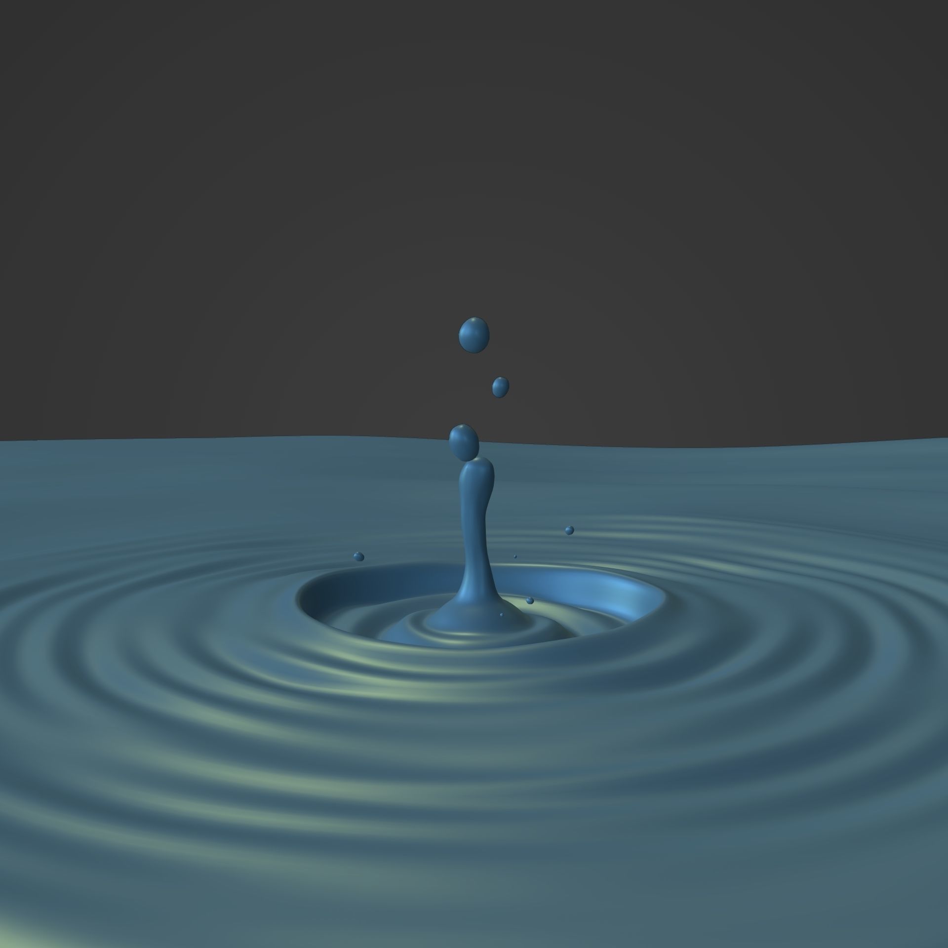 3D model Water Crown Splash VR / AR / low-poly | CGTrader