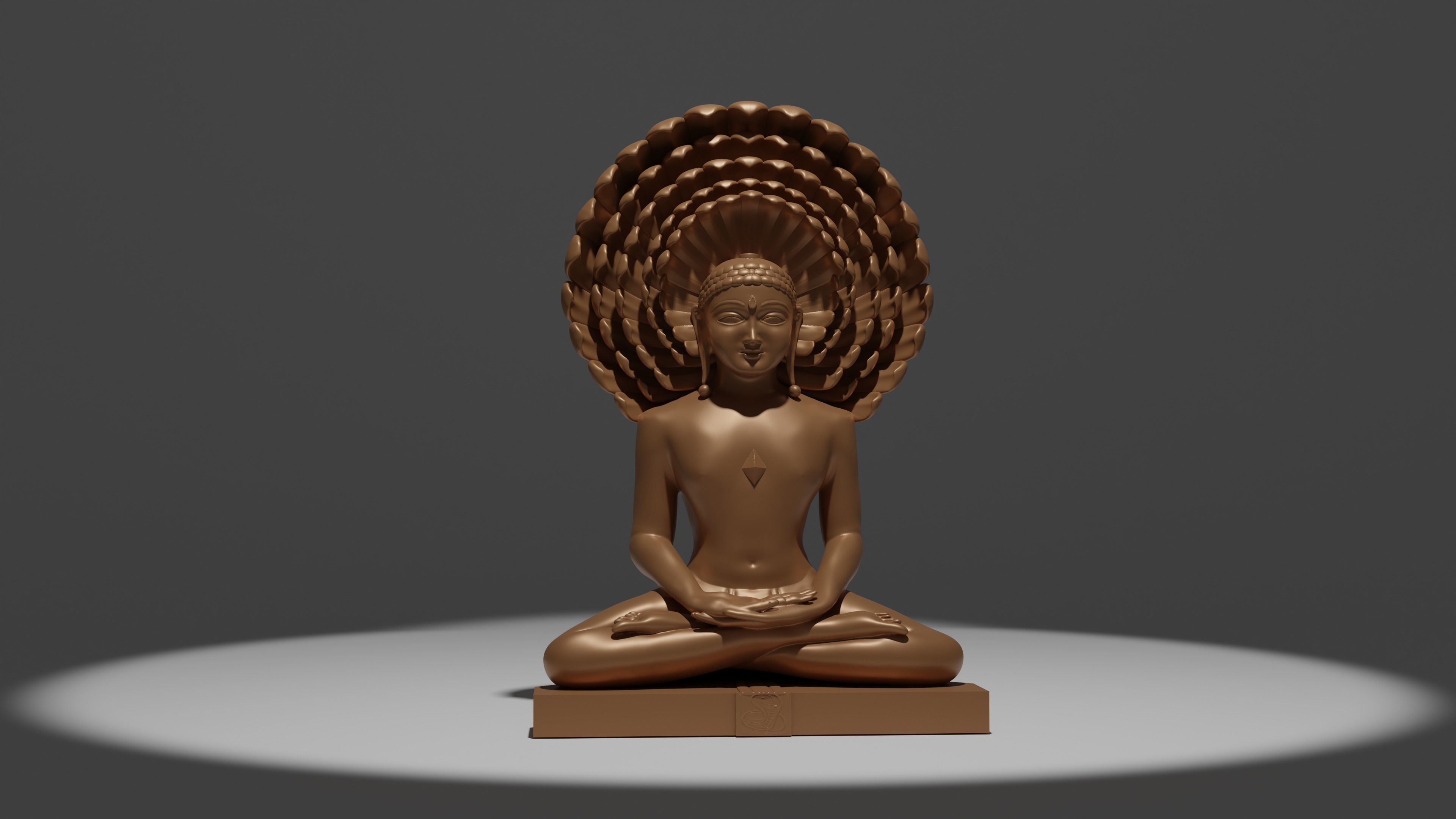 Mahavir Swami Ji Statue 3d Model 3D model 3D printable | CGTrader