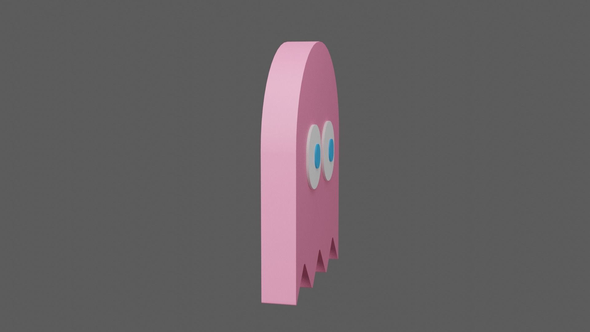 3D model Pacman Ghost Pinky VR / AR / low-poly | CGTrader