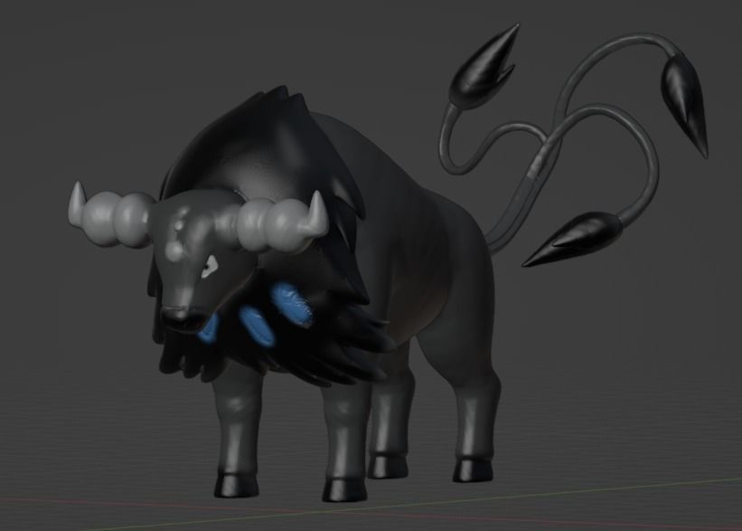 Tauros Paldean Form Aqua Breed 3D model 3D printable | CGTrader