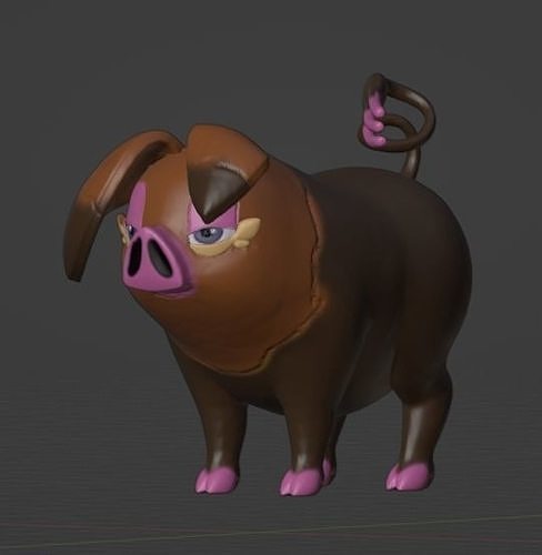 Oinkologne Female 3D model 3D printable | CGTrader