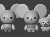 Maushold Family of Three 3D model 3D printable | CGTrader