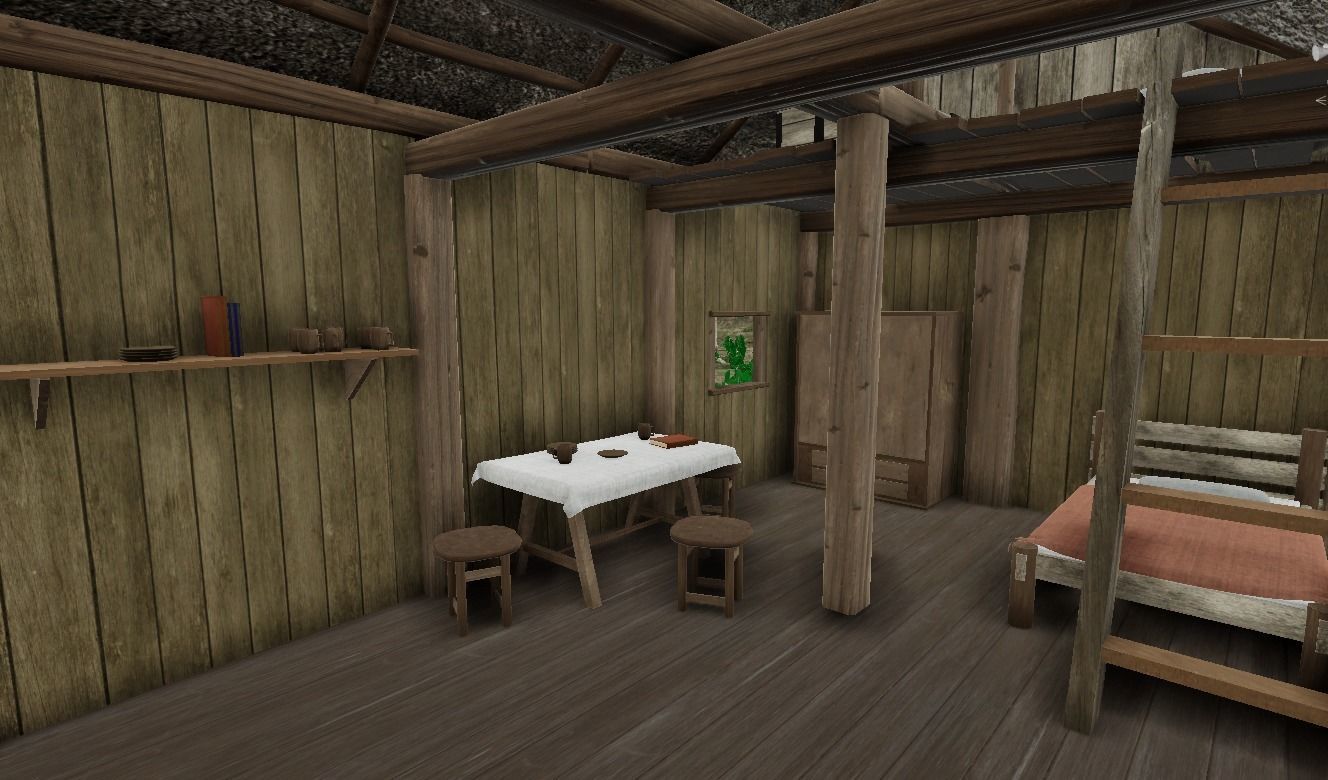 Medieval woodcutter house 3D model | CGTrader