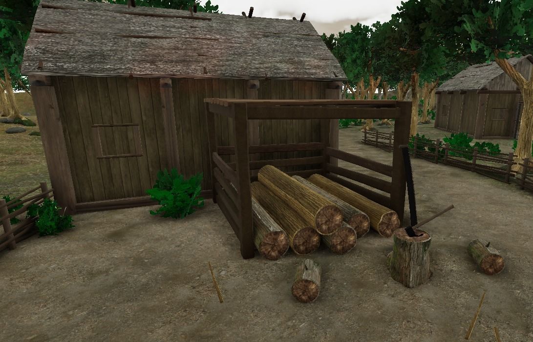 Medieval woodcutter house 3D model | CGTrader