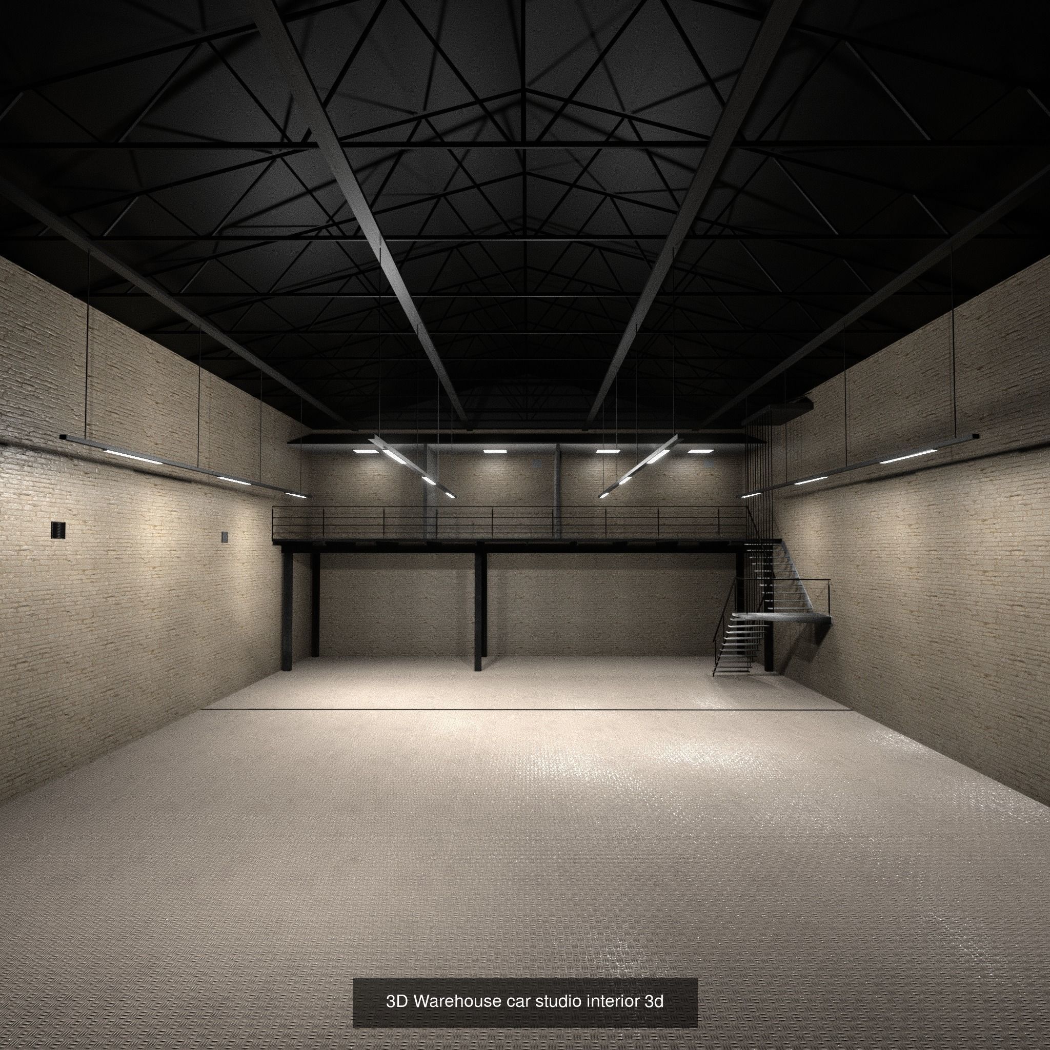 WAREHOUSE interior in the classic style model 3D 3D Model Collection ...