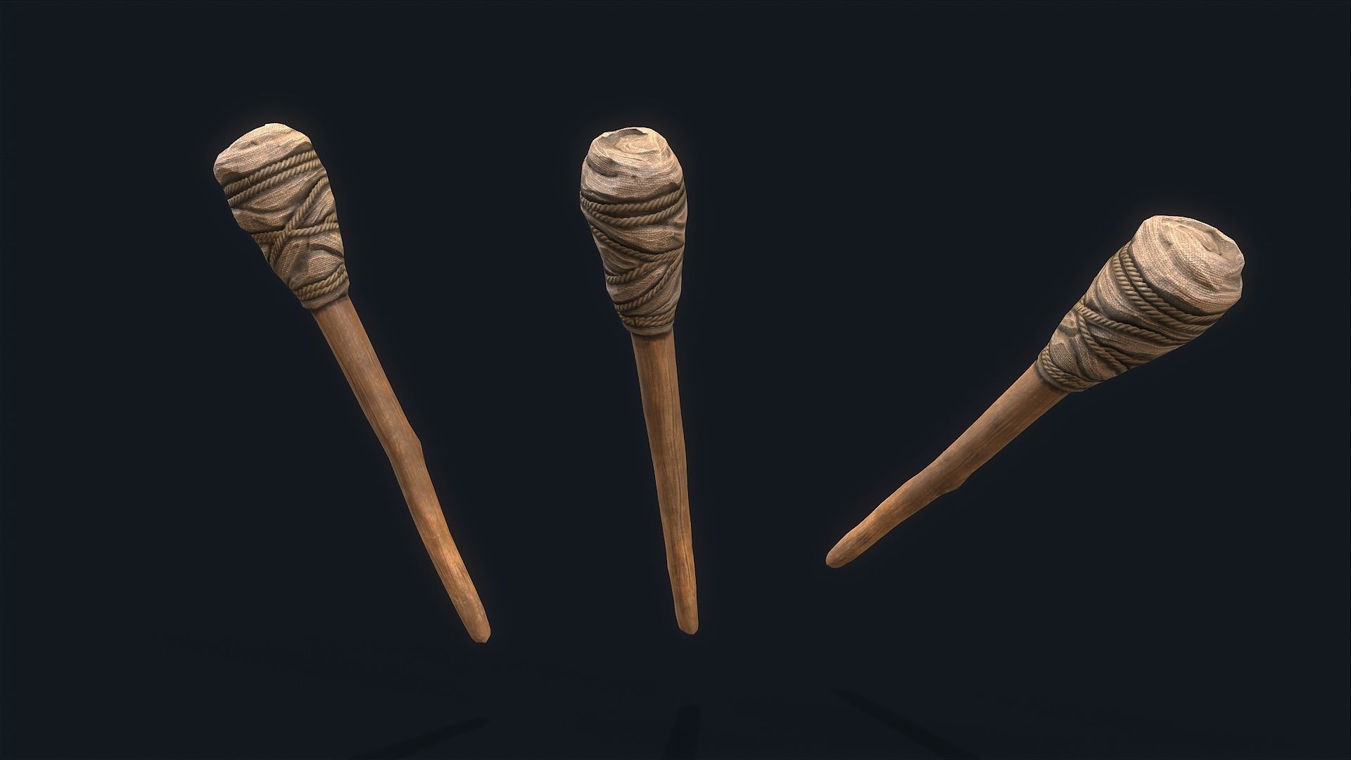 3D model Torch Wood VR / AR / low-poly | CGTrader