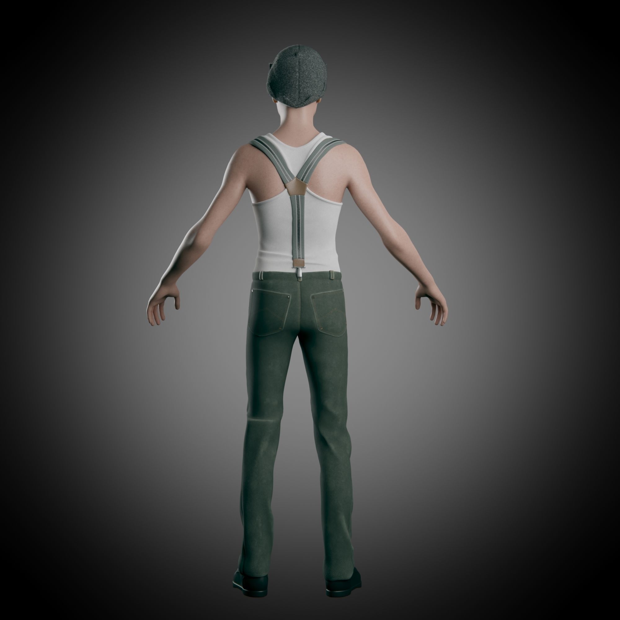 3D model Game Ready Low Poly Rigged Character Jughead VR / AR / low ...