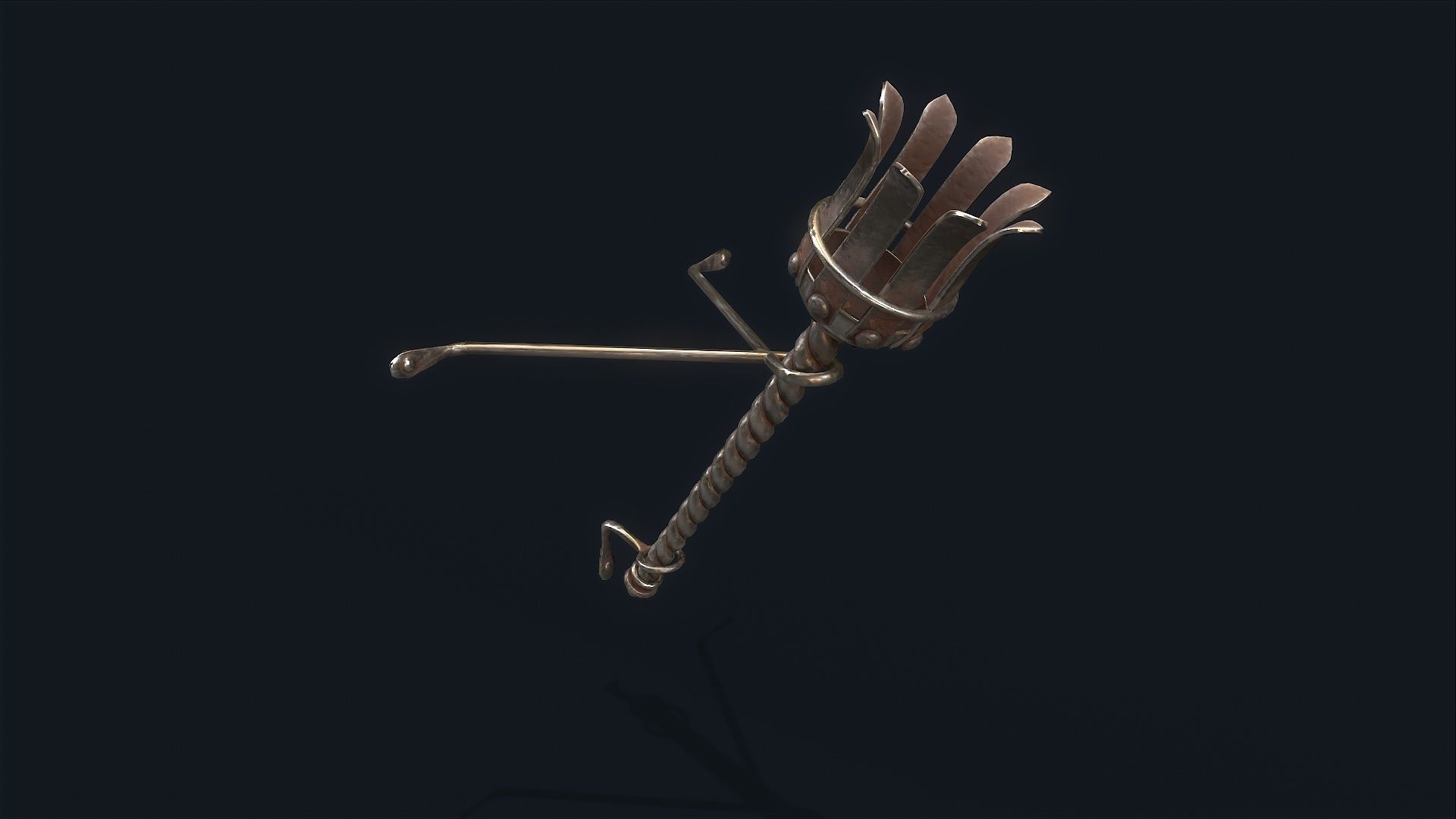 3D model Medieval Torch metall VR / AR / low-poly | CGTrader