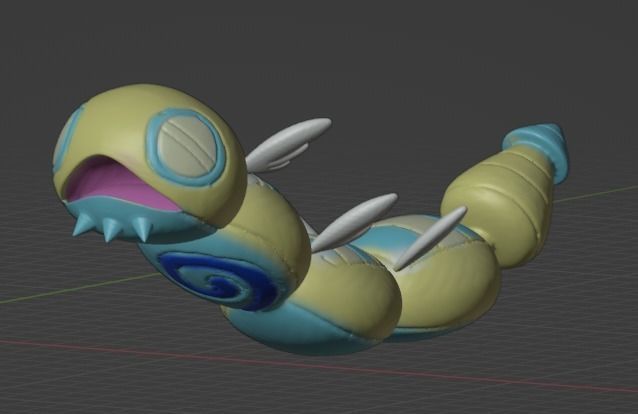 Dudunsparce Three-Segment Form 3D model 3D printable | CGTrader