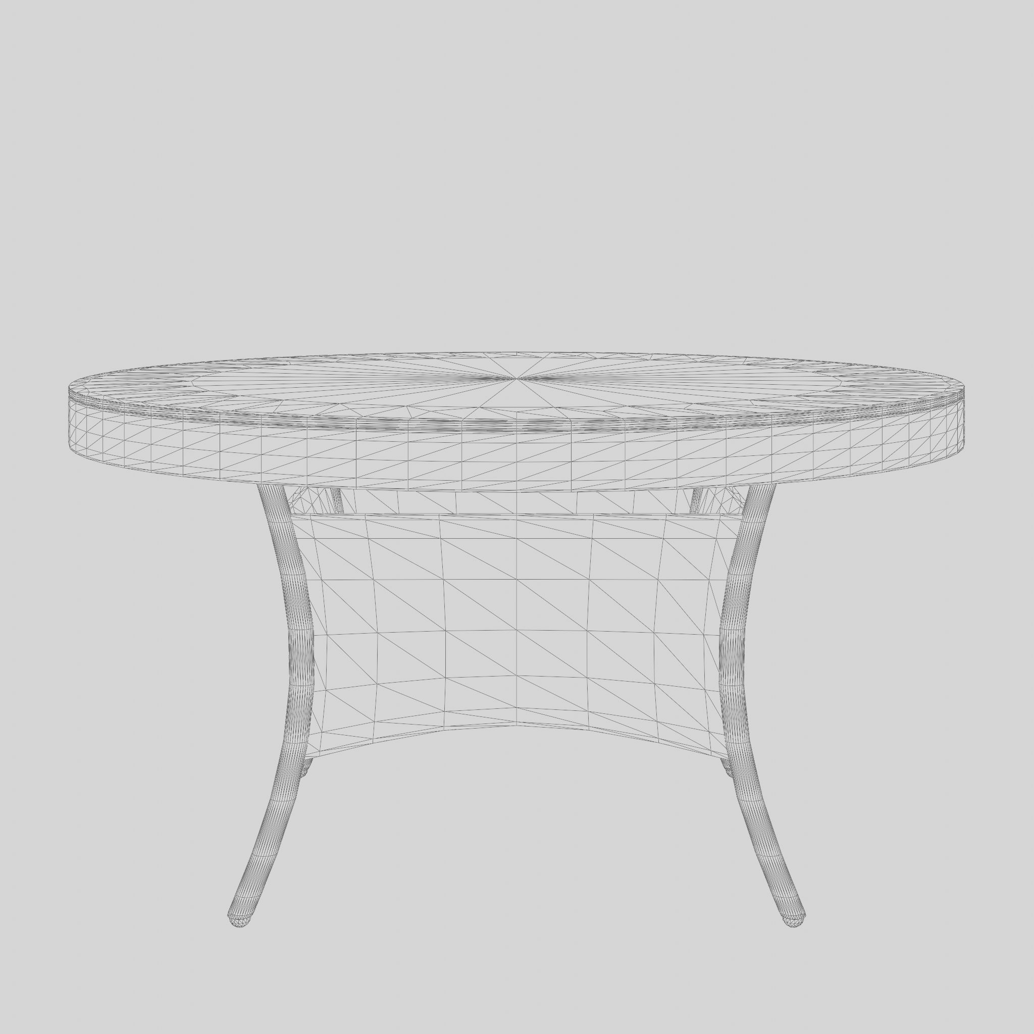 3D model London Table Round 3D Model VR / AR / low-poly | CGTrader