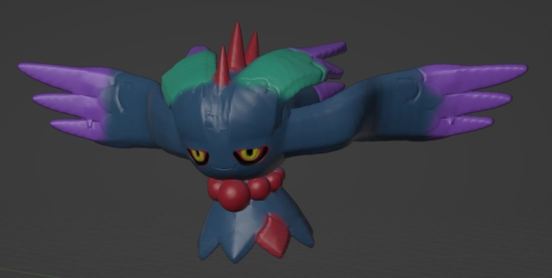 Flutter Mane 3D model 3D printable | CGTrader