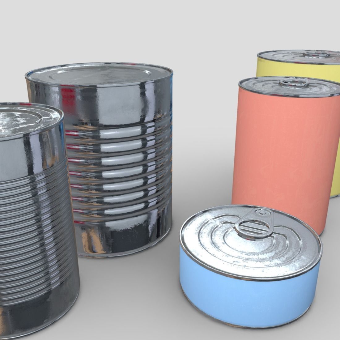 3D model Tin Can Pack VR / AR / low-poly | CGTrader