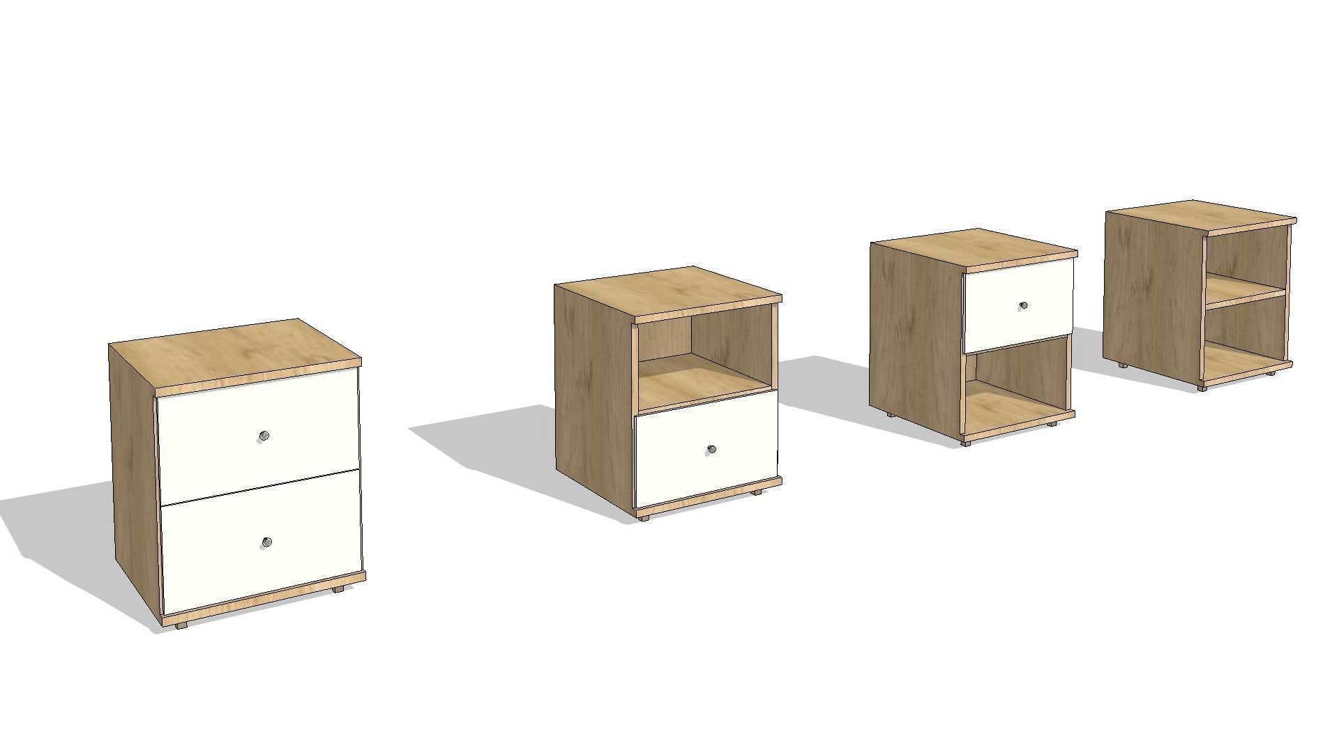 Bedside Table Night Stand 3D model | CGTrader