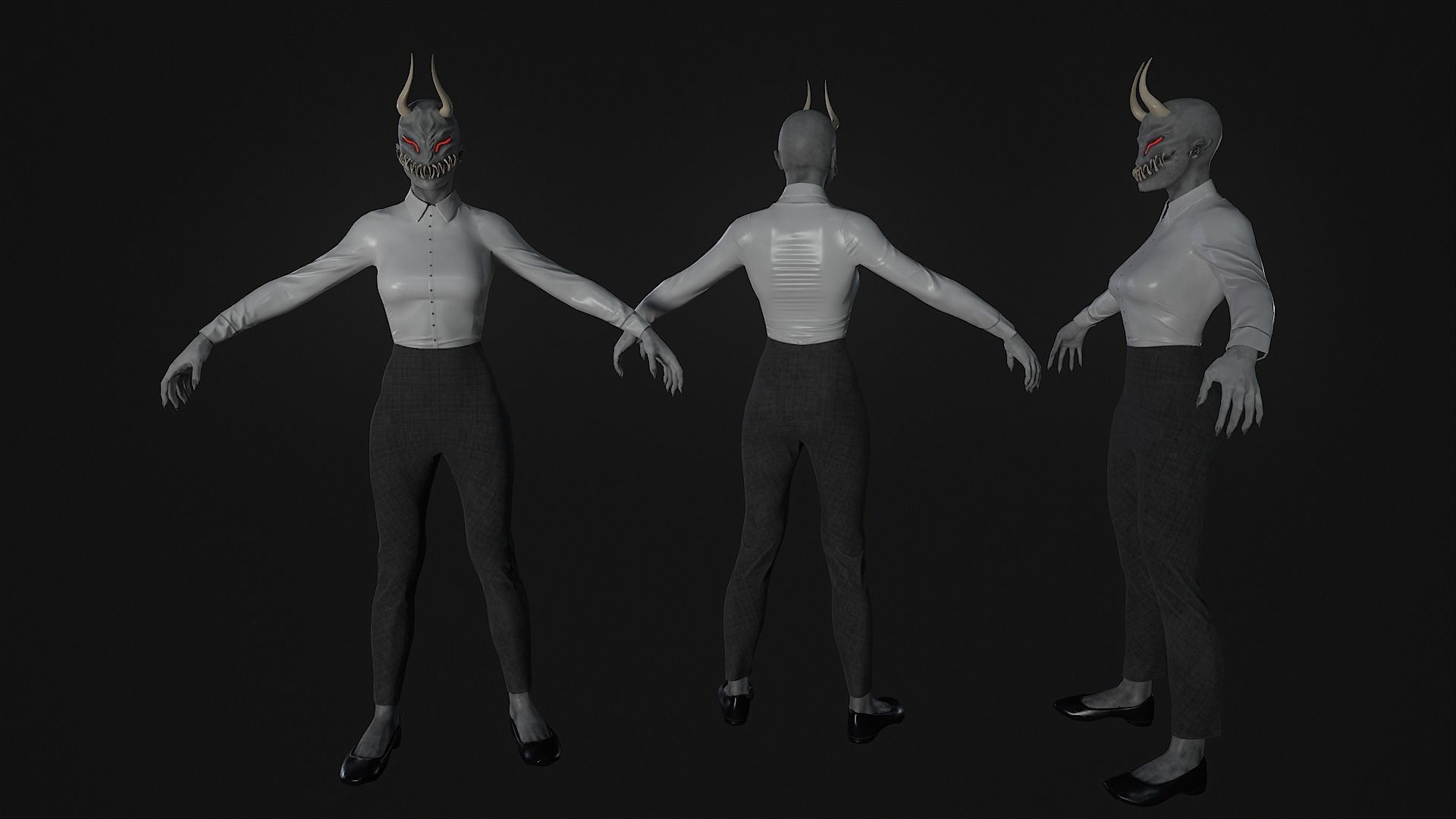 3D model Monster Girl VR / AR / low-poly | CGTrader