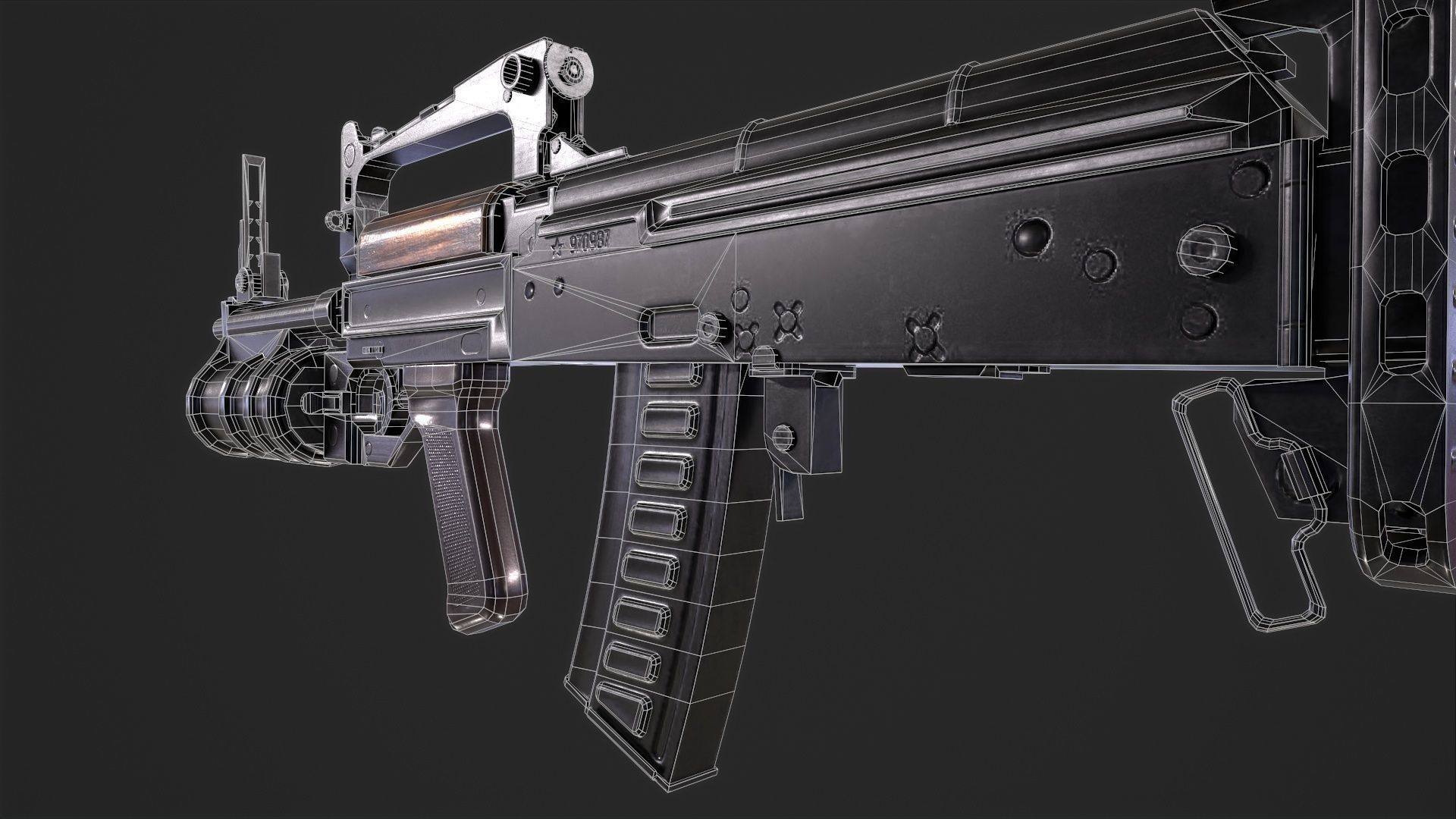 3D model OTs-14 Groza VR / AR / low-poly | CGTrader