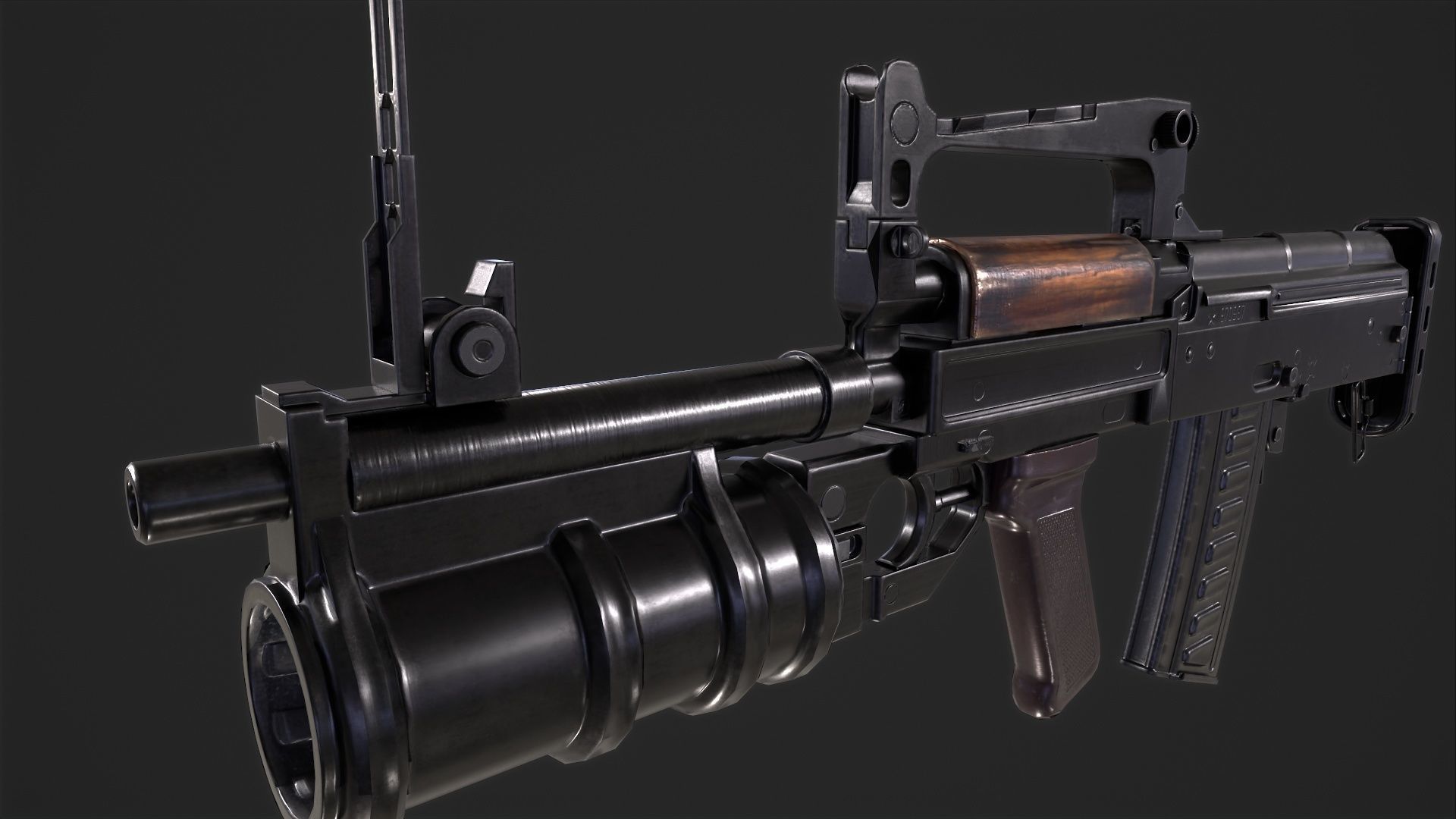 3D model OTs-14 Groza VR / AR / low-poly | CGTrader