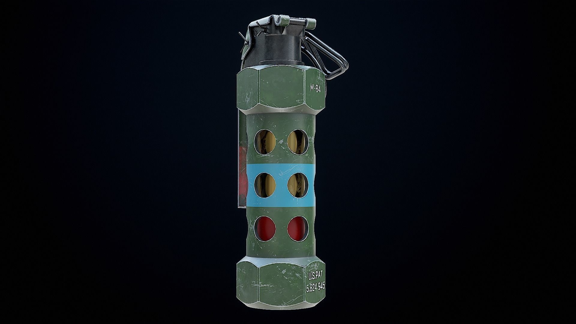 3D model Gameready Flashbang Grenade PBR VR / AR / low-poly | CGTrader