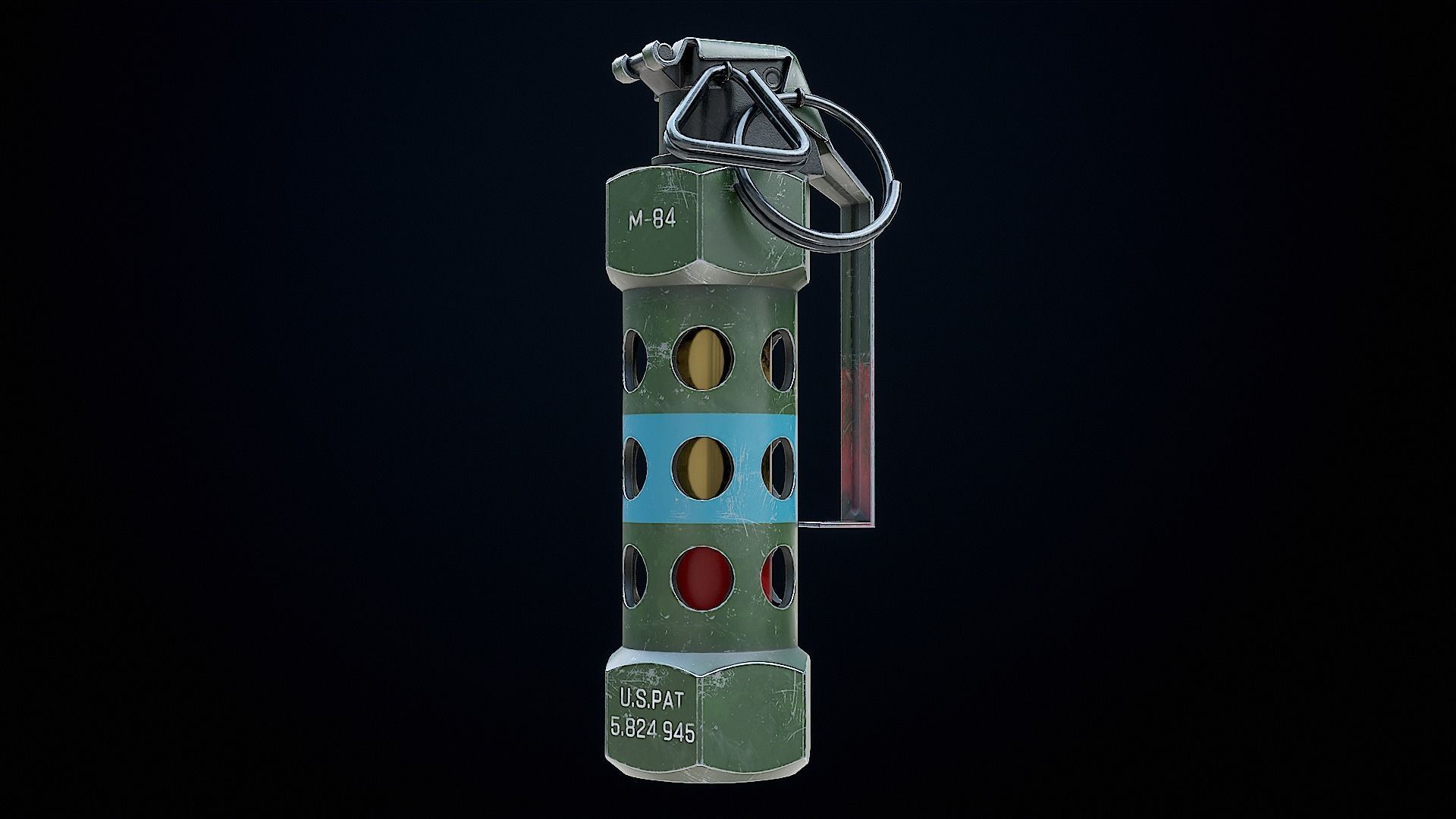 3D model Gameready Flashbang Grenade PBR VR / AR / low-poly | CGTrader