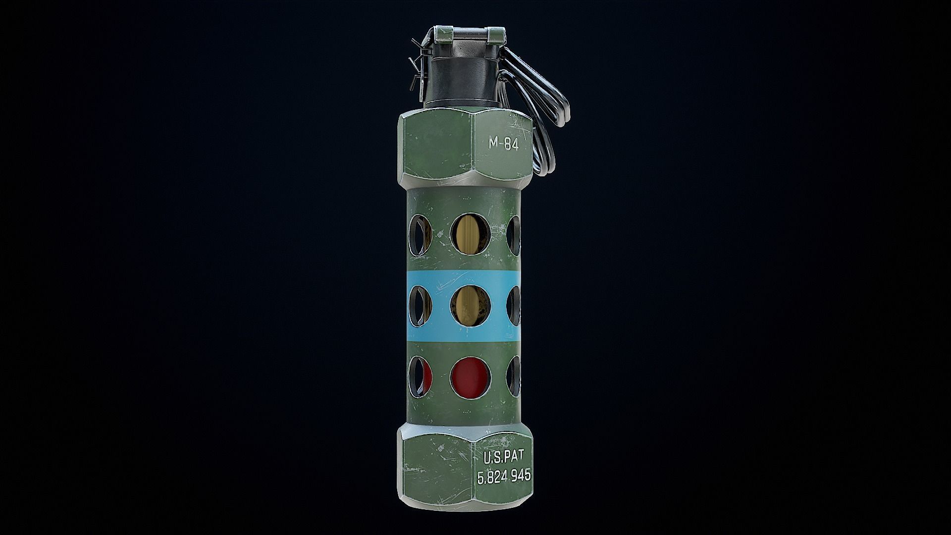 3D model Gameready Flashbang Grenade PBR VR / AR / low-poly | CGTrader