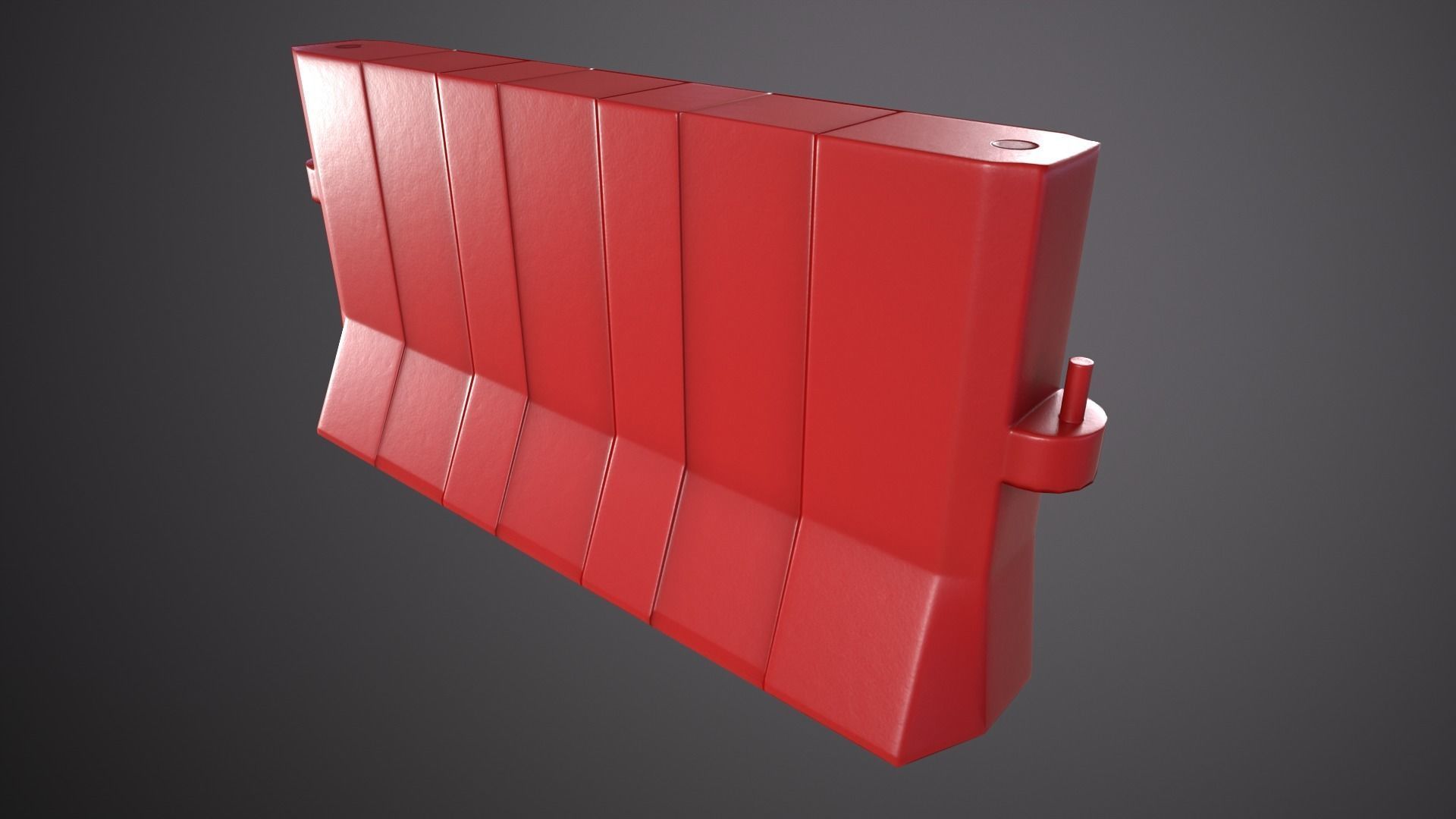3D model Plastic road barrier VR / AR / low-poly | CGTrader