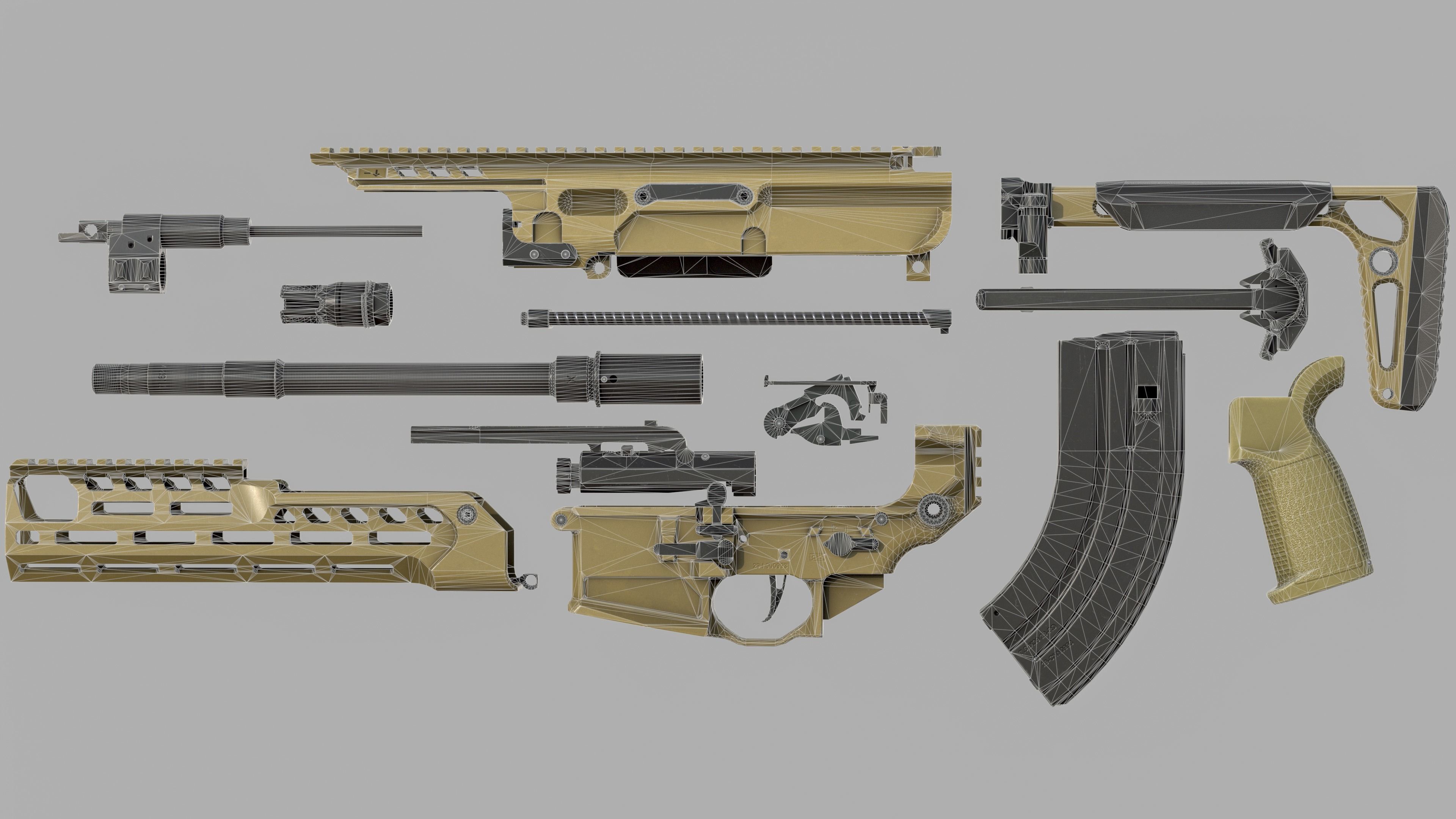 3D model MCX Spear LT - Replica - LOW POLY VR / AR / low-poly | CGTrader