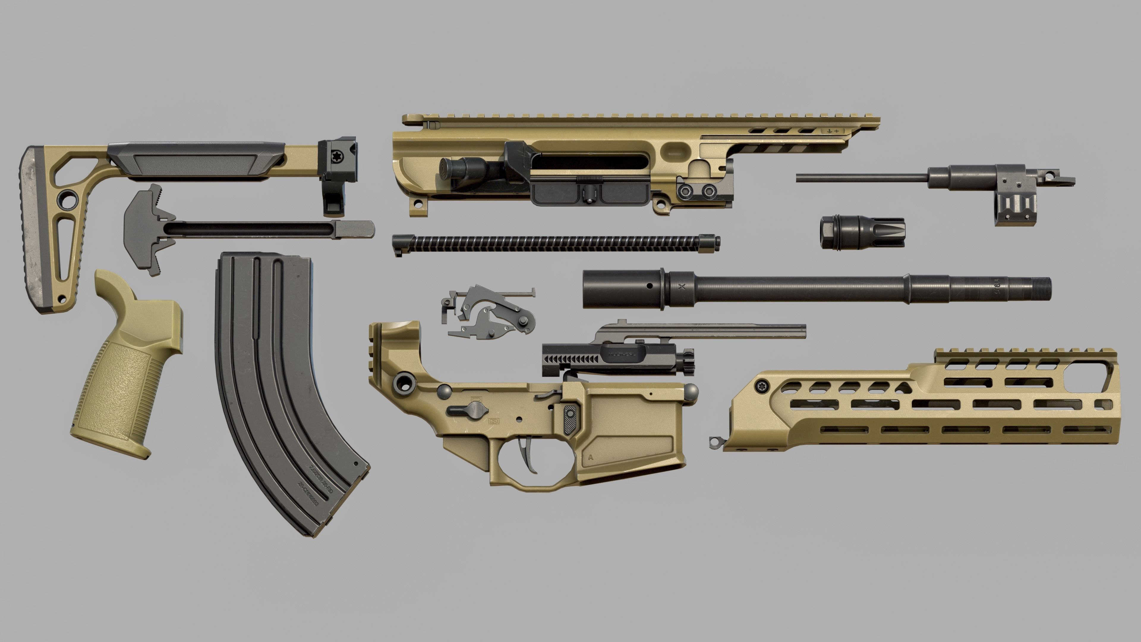 3D model MCX Spear LT - Replica - LOW POLY VR / AR / low-poly | CGTrader