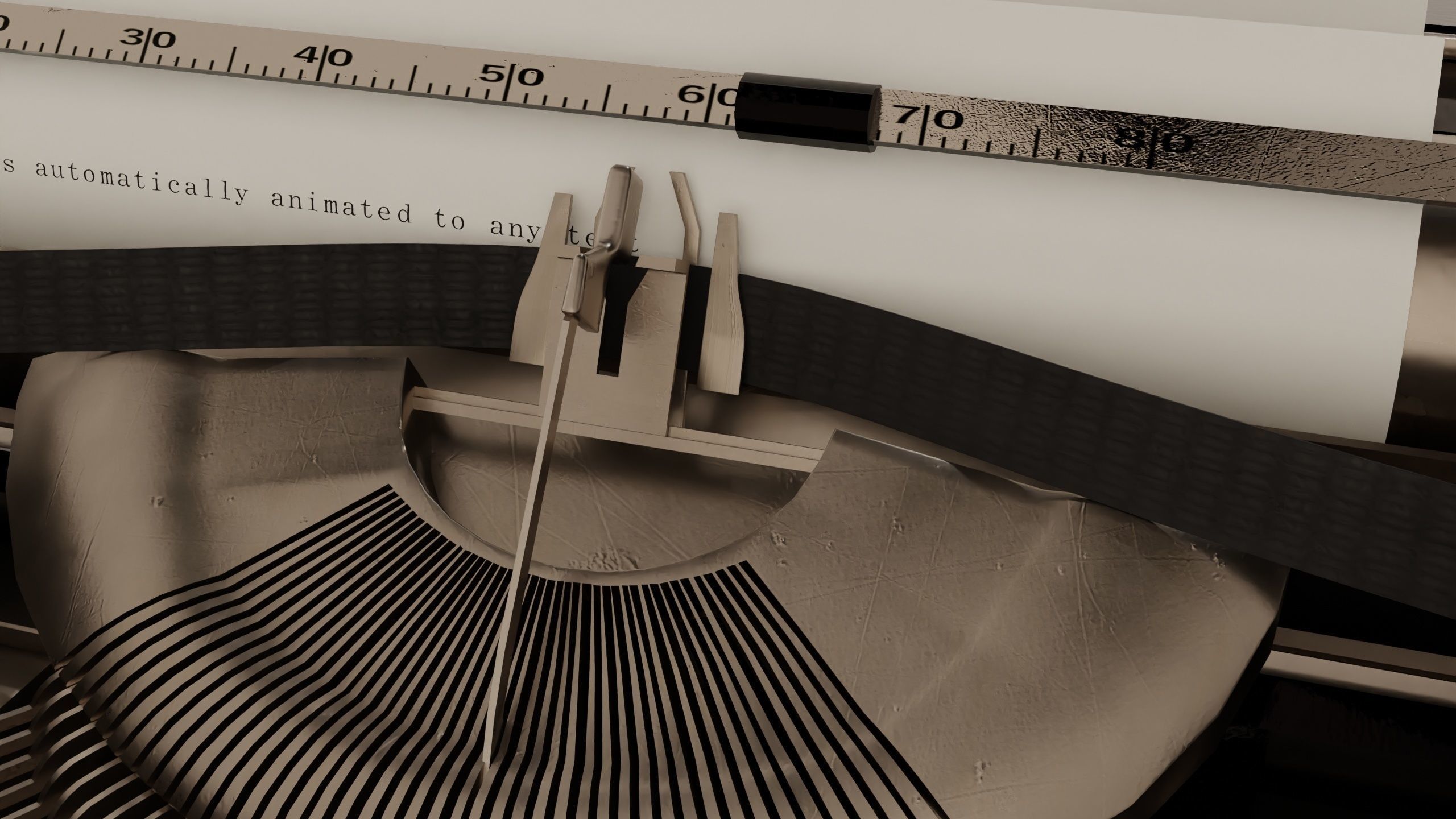 Typewriter animated to any text you type - geometry nodes 3D model ...