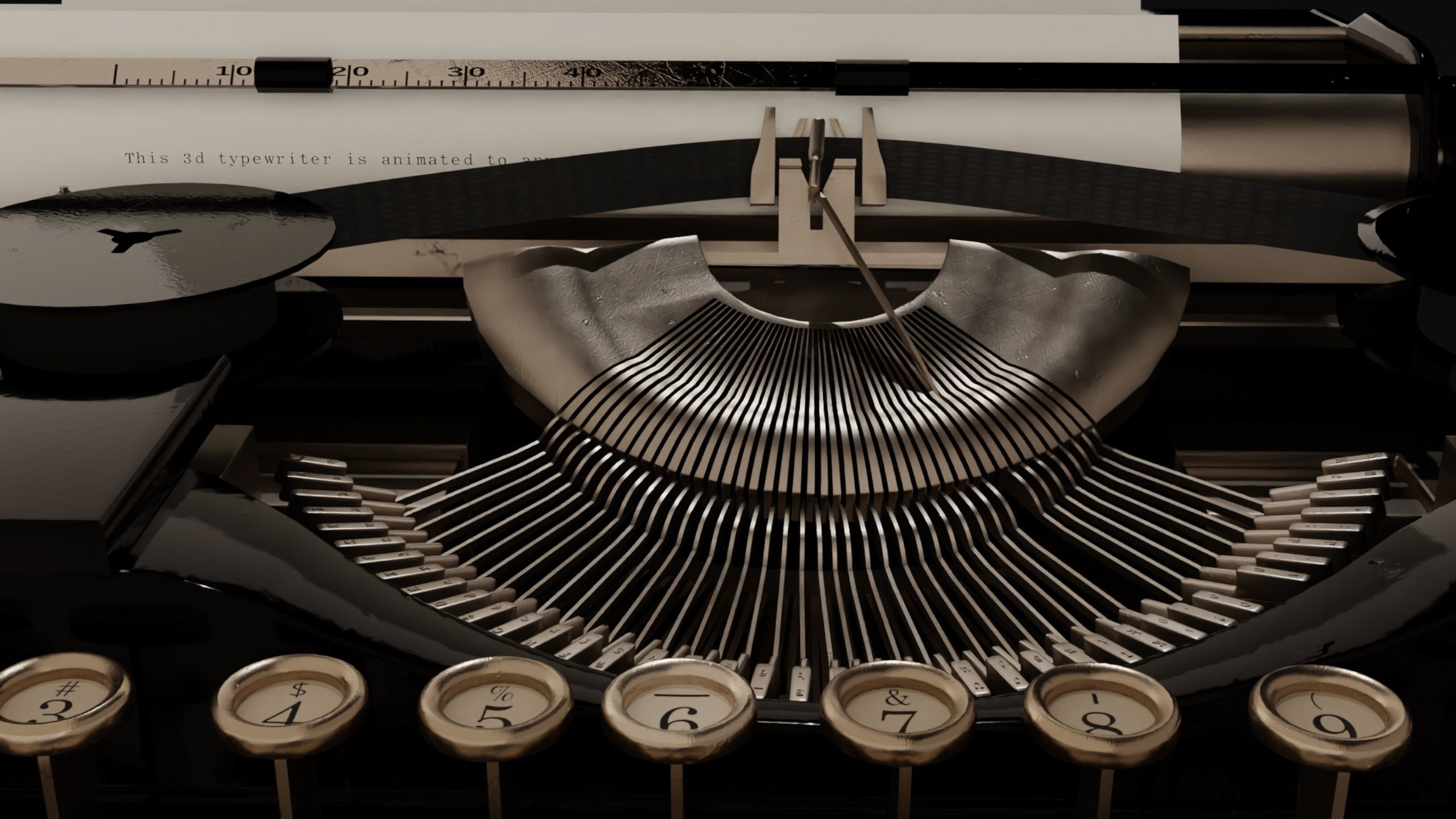 Typewriter animated to any text you type - geometry nodes 3D model ...