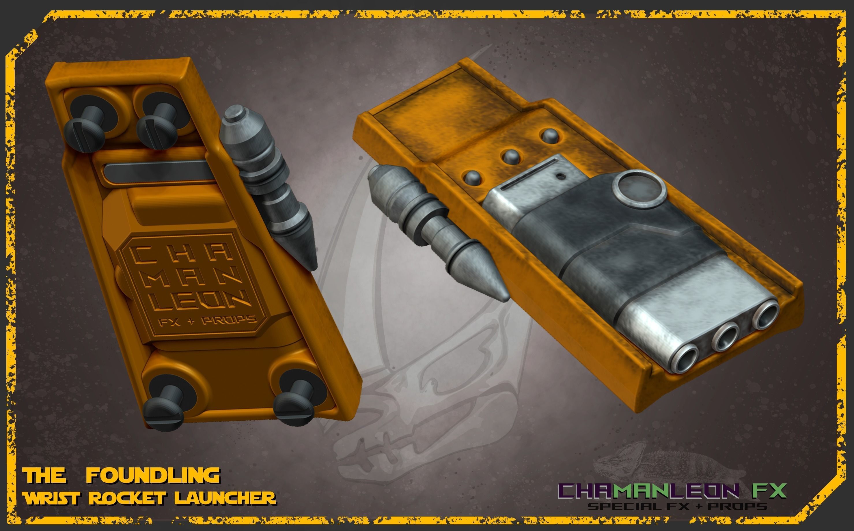 The Foundling Wrist Rockets Mandalorian Cosplay 3D model 3D printable ...