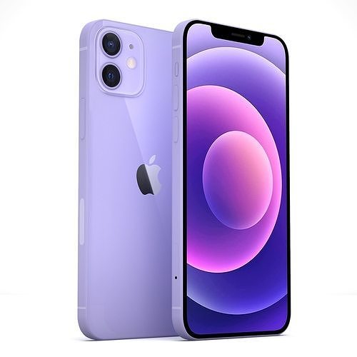 Apple iPhone 12 Purple 3D model | CGTrader