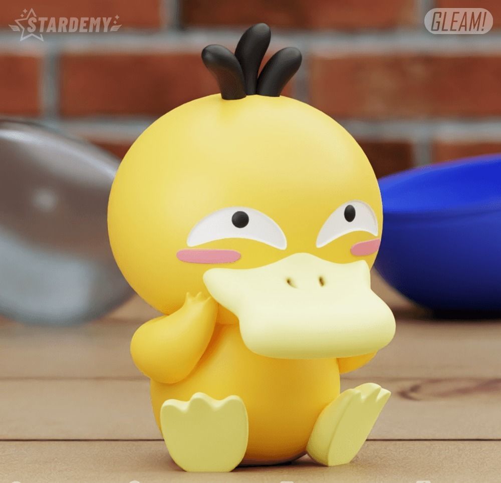 Psyduck 2 Different Models Chibi Cute Print In Place 3d Model 3d