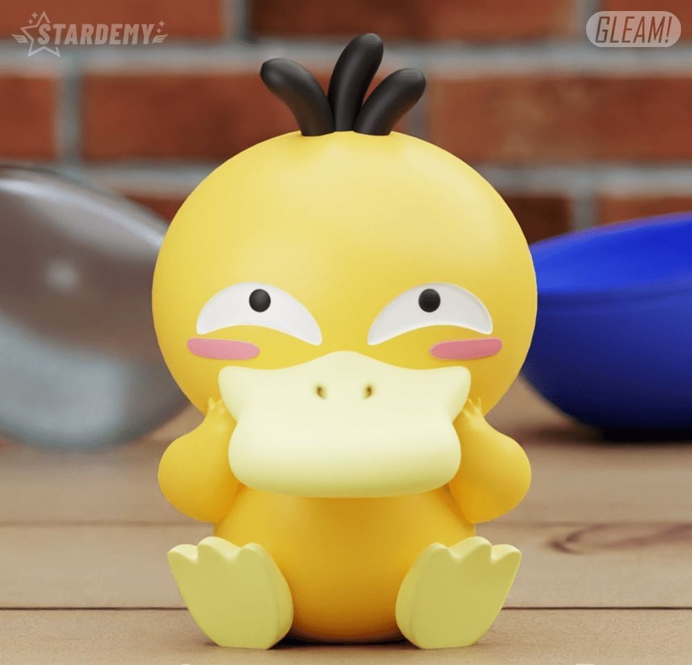 PSYDUCK 2 DIFFERENT MODELS CHIBI CUTE PRINT IN PLACE 3D model 3D ...