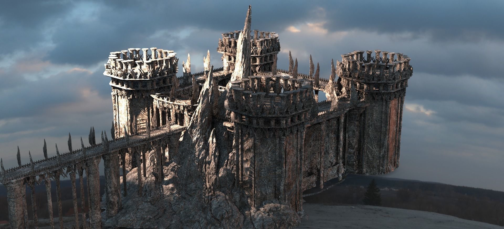 Desert Fort Otteman empire 2 3D model | CGTrader